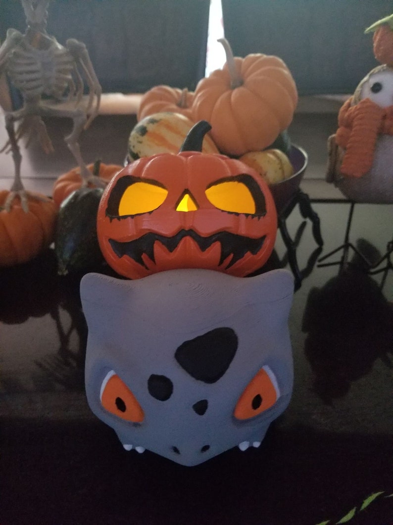 Custom Halloween Bulbasaur Calabaza Bulbasaur Pokemon | Etsy