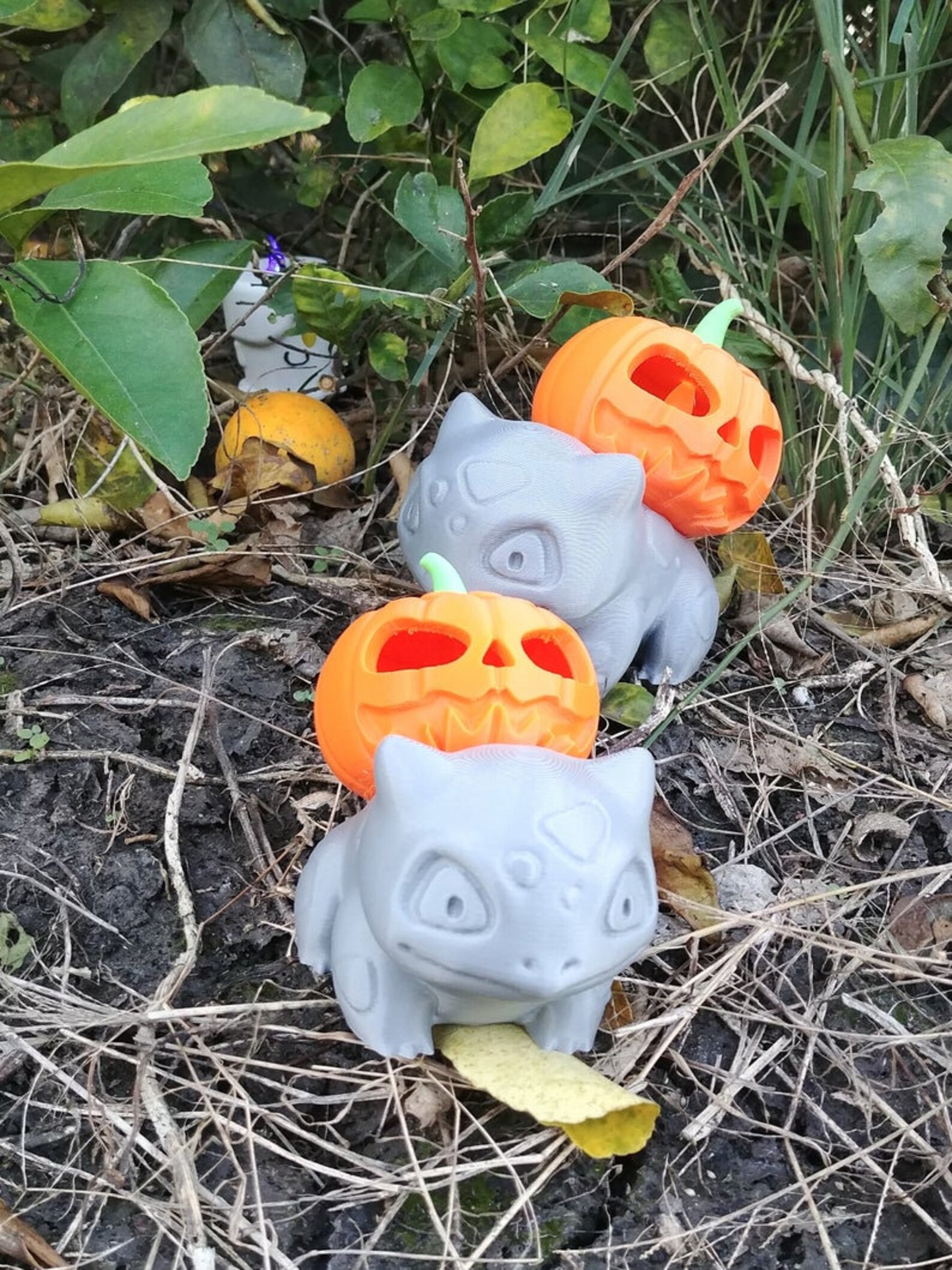 Custom Halloween Bulbasaur Pumpkin Bulbasaur Pokemon | Etsy