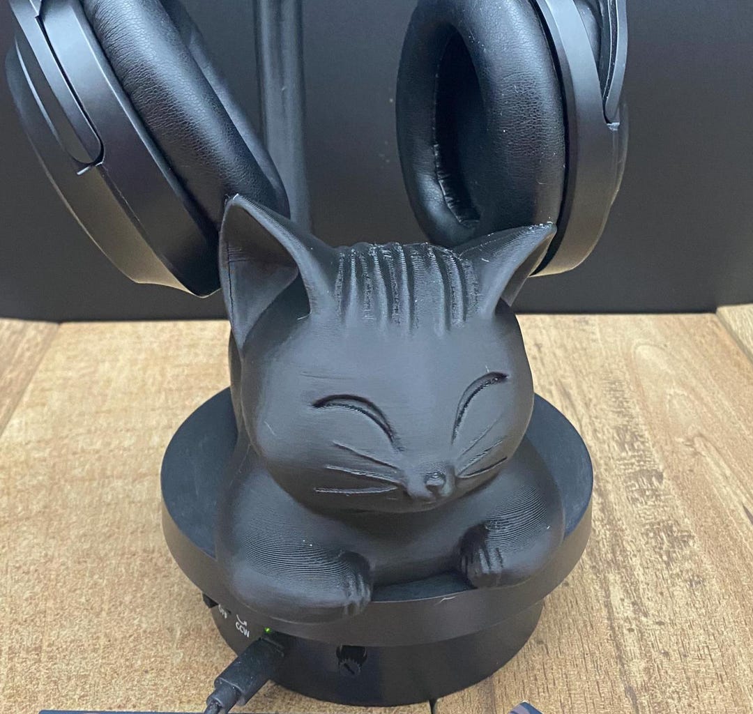 Cute Kitty Cat Headphone Stand - Unique Christmas Gift - Gift for Her ...