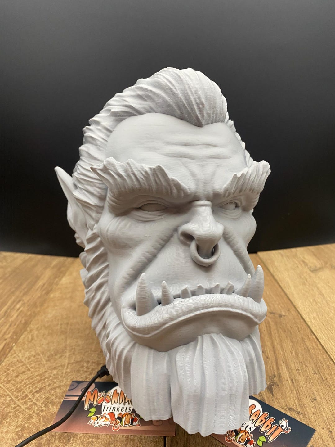 Orc Warchief Shaman Headphone Stand: Gift for Gamer - Gift for Him ...