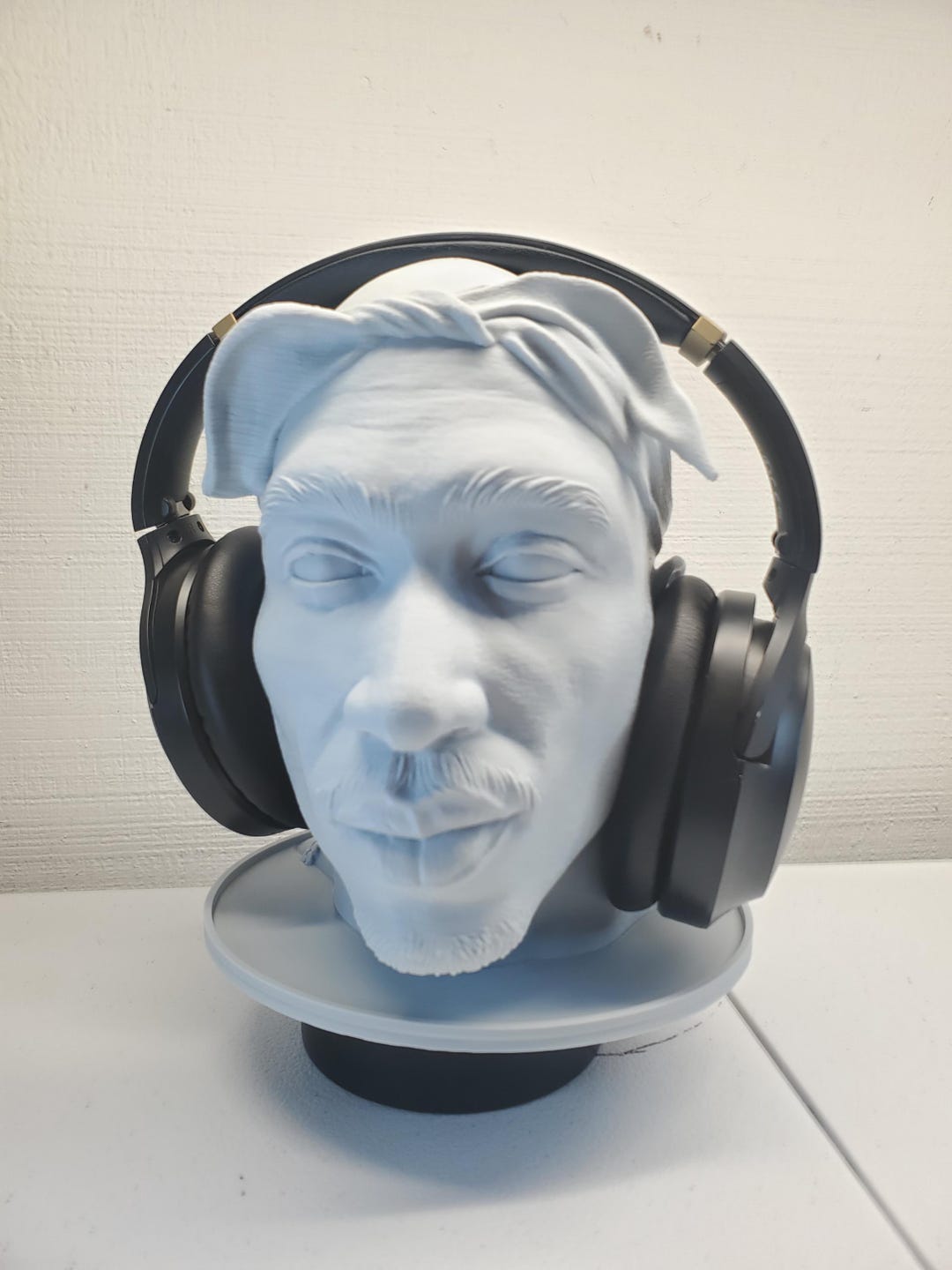Tupac Shakur Headphone Stand 2pac Rapper Headset Bust L Gaming Headset ...