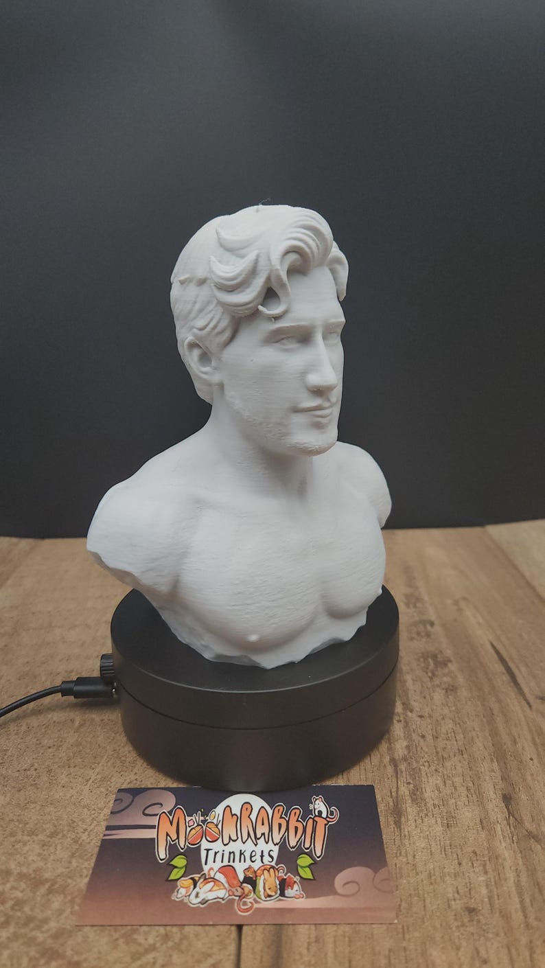 Markiplier Shirtless Bust - Iron Lung Statue - Office Desk Decor ...