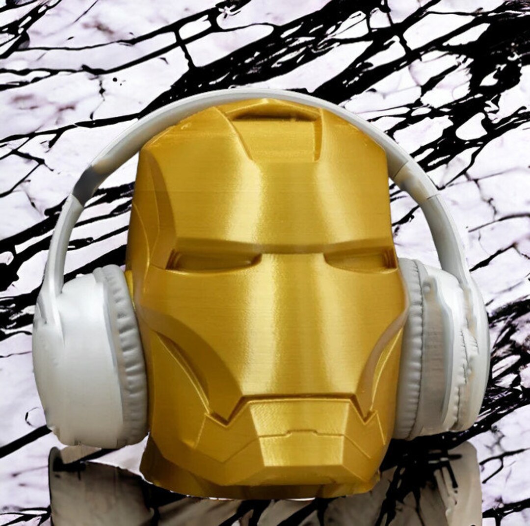 Iron Man Headphone Stand Tony Stark Headset Stand L Marvel Avengers ...