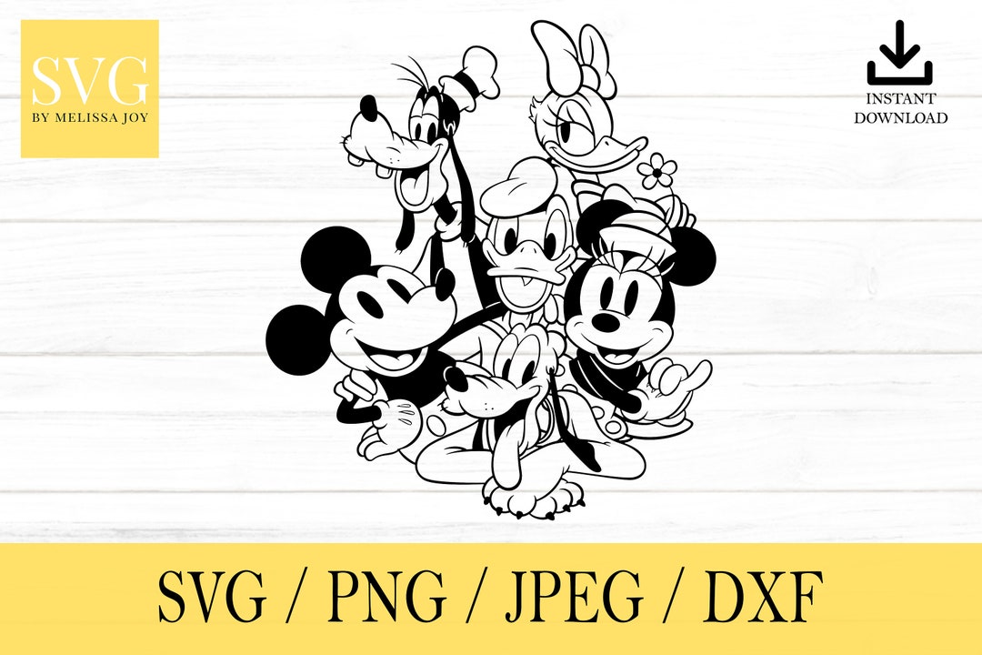 Fab Five Svg, Mouse, Svg, Png, Dxf, Jpeg, Digital Download, Cut File, Cricut, Silhouette ...