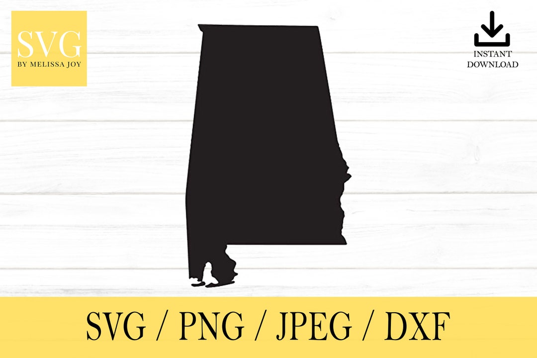 Alabama SVG, State Svg, United States, Shape, Svg, Png, Dxf, Jpeg ...