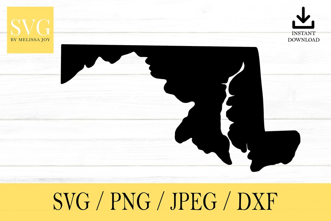 Maryland SVG, State Svg, United States, Shape, Svg, Png, Dxf, Jpeg ...