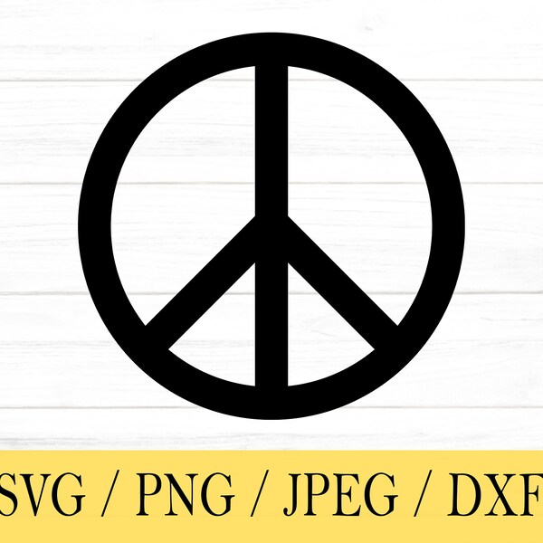 Peace Sign Svg - Etsy