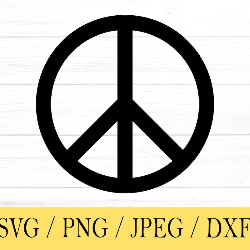Peace Sign Svg - Etsy
