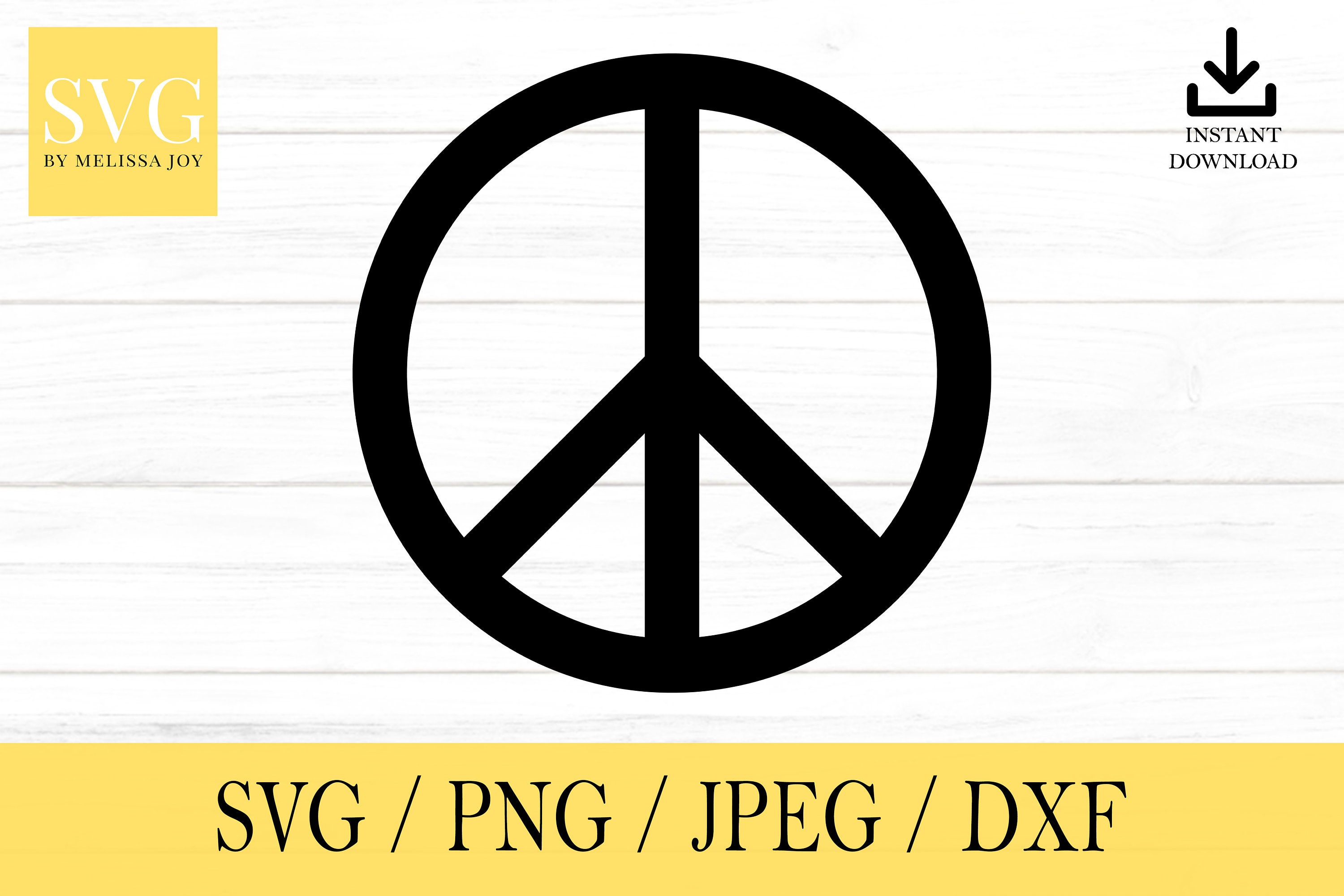 Peace Sign SVG, Peace Sign, Shape, Svg, Png, Dxf, Jpeg, Digital ...