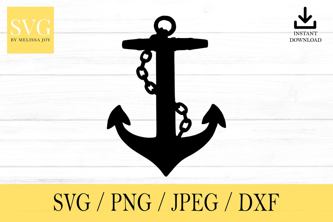 Anchor Svg Sailing SVG Nautical Svg Png Dxf Jpeg - Etsy