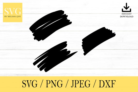 Paint Stroke SVG Ink Paintbrush Stroke Shape Svg Png | Etsy
