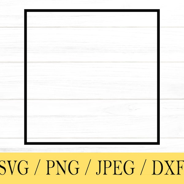 Square Outline Svg - Etsy