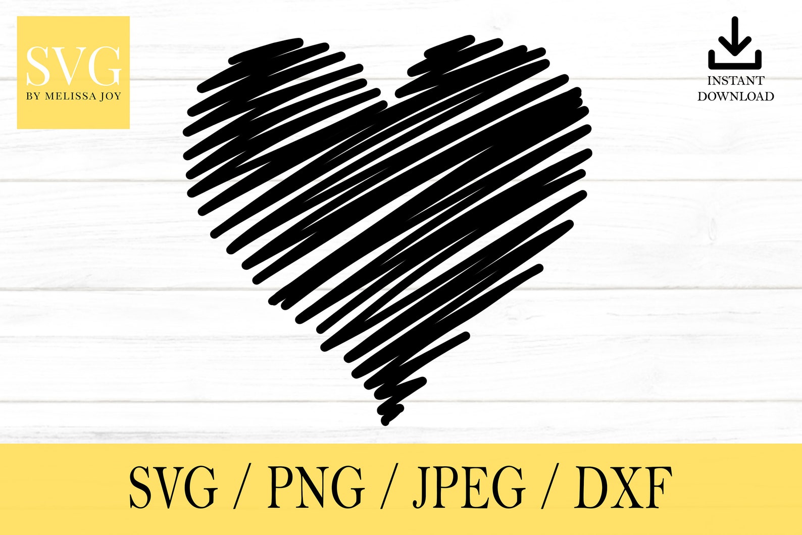 Heart SVG Scribble Heart Shape Svg Png Dxf Jpeg Digital - Etsy