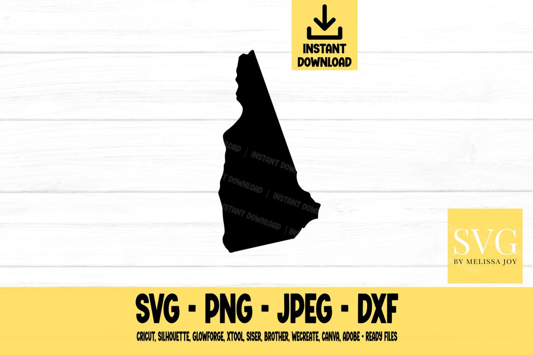 New Hampshire SVG, State Svg, United States, Shape, Svg, Png, Dxf, Jpeg ...
