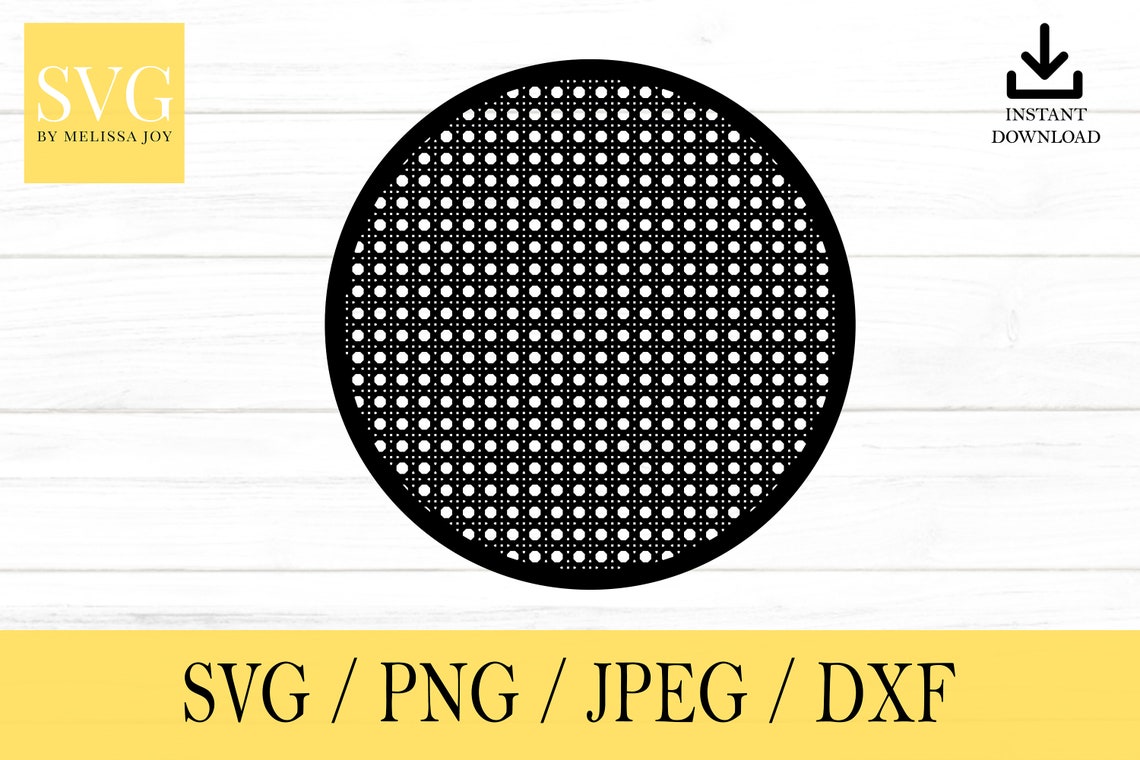 Rattan Circle Svg Rattan SVG Cane Svg Png Dxf Jpeg - Etsy