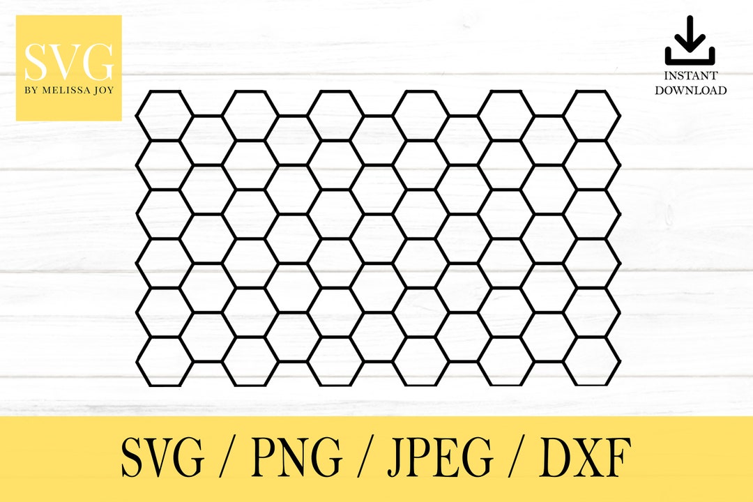 Hexagon Pattern Svg, Chicken Wire SVG, Svg, Png, Dxf, Jpeg, Digital ...