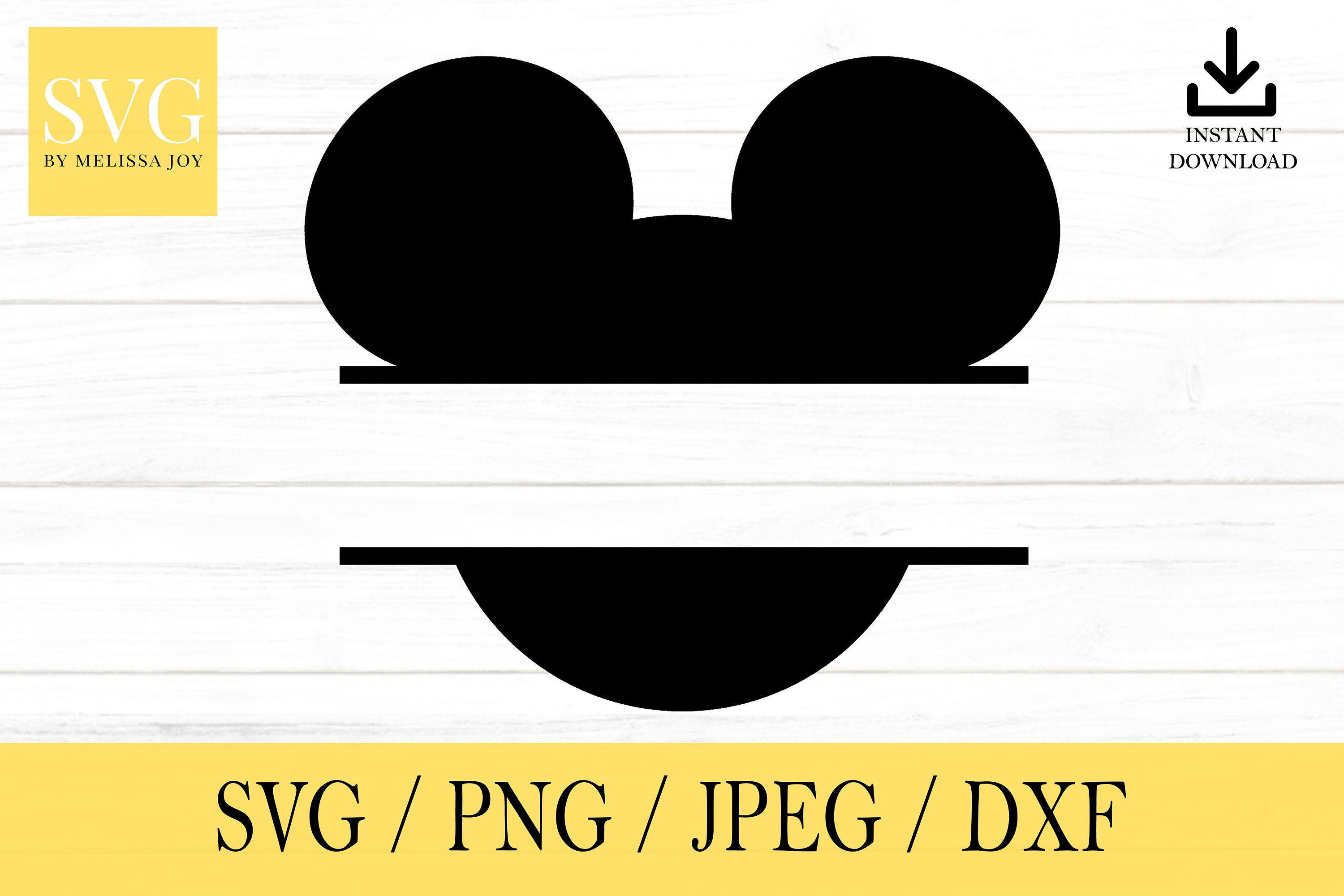 Mickey Mouse Name Svg