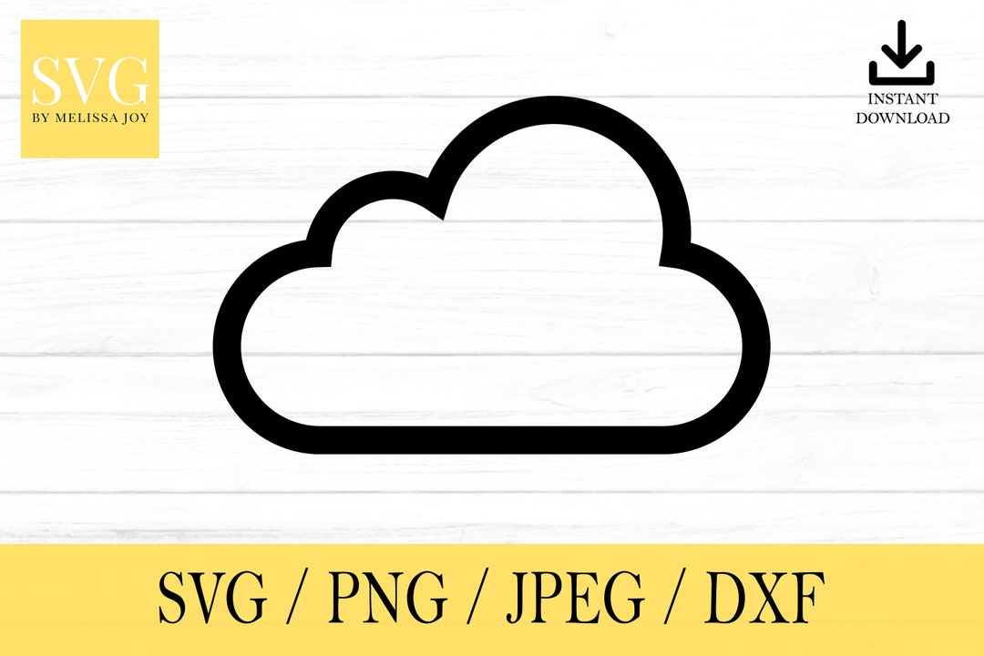 Cloud SVG, Cloud, Shape, Svg, Png, Dxf, Jpeg, Digital Download, Cut ...
