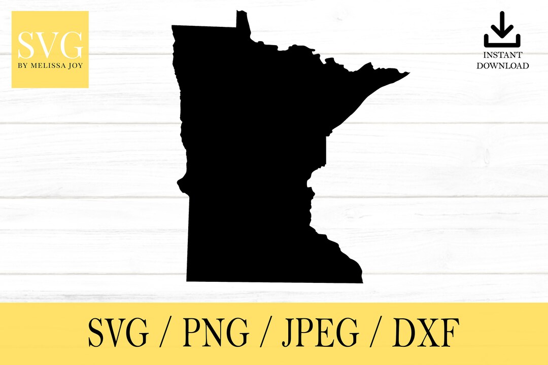 Minnesota SVG, State Svg, United States, Shape, Svg, Png, Dxf, Jpeg ...