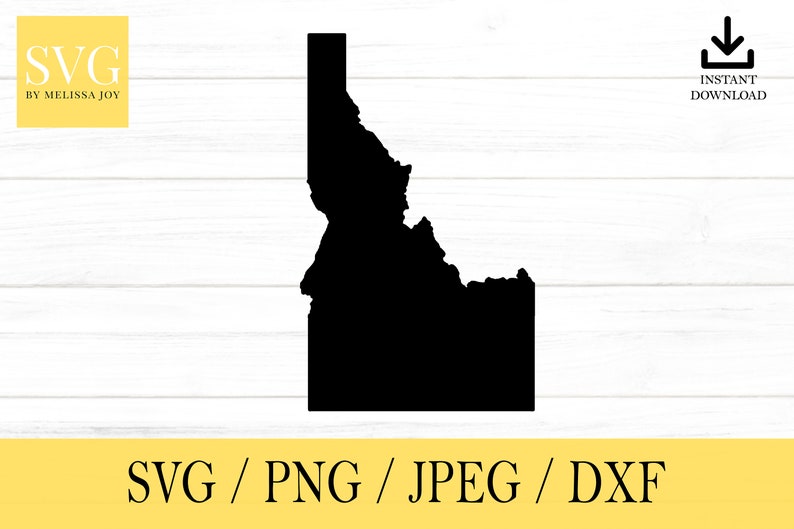 Idaho SVG, State Svg, United States, Shape, Svg, Png, Dxf, Jpeg ...