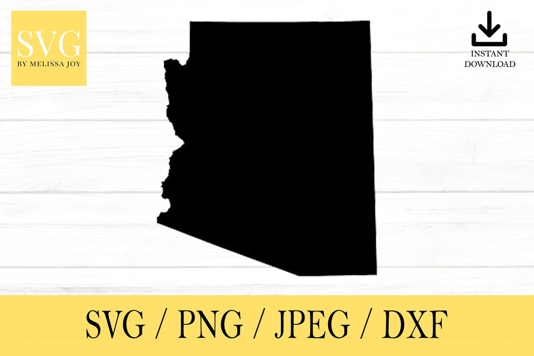 Arizona SVG, State Svg, United States, Shape, Svg, Png, Dxf, Jpeg ...