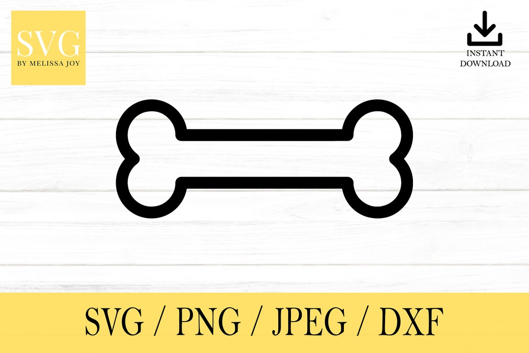 Bone SVG, Drawn Bone, Shape, Svg, Png, Dxf, Jpeg, Digital Download, Cut ...