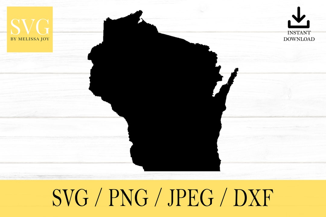 Wisconsin SVG, State Svg, United States, Shape, Svg, Png, Dxf, Jpeg ...