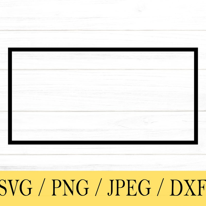 Rectangle Frame Svg - Etsy
