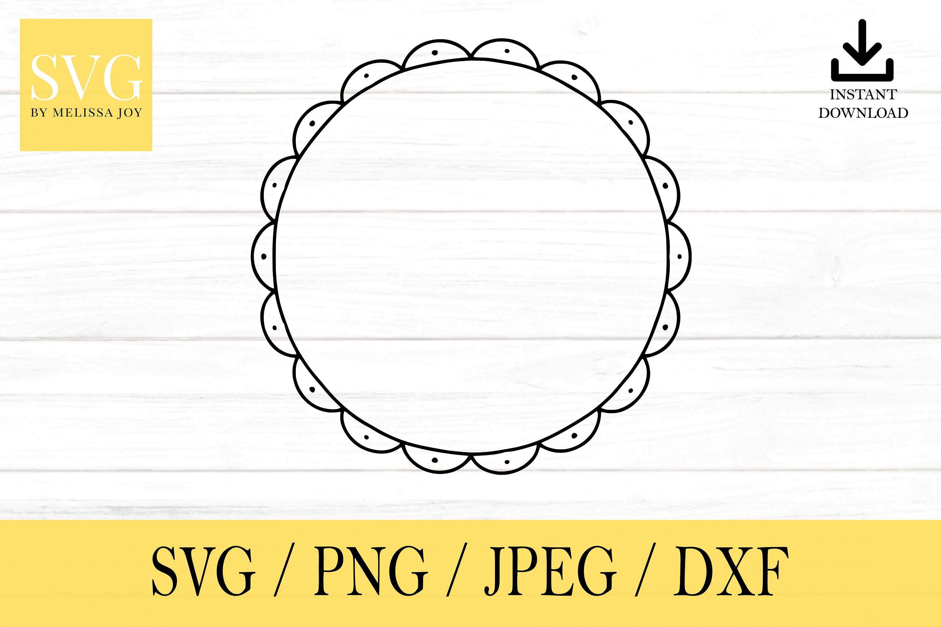 Decorative Circle SVG Svg Png Dxf Jpeg Digital Download | Etsy