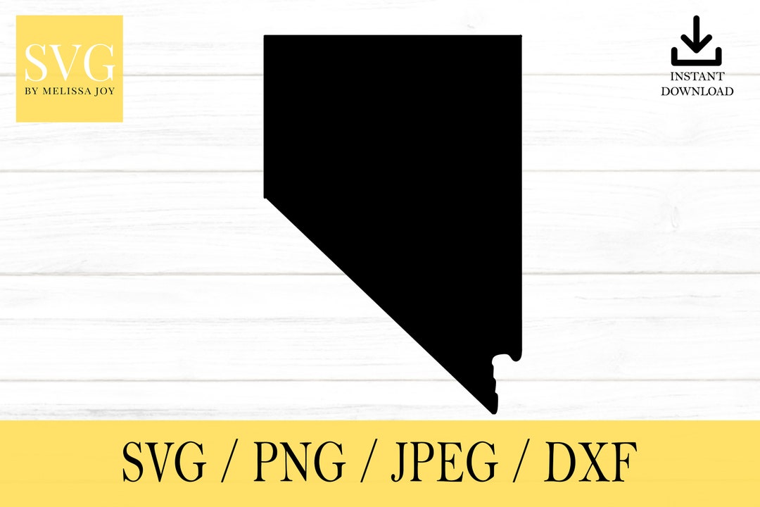 Nevada SVG, State Svg, United States, Shape, Svg, Png, Dxf, Jpeg ...