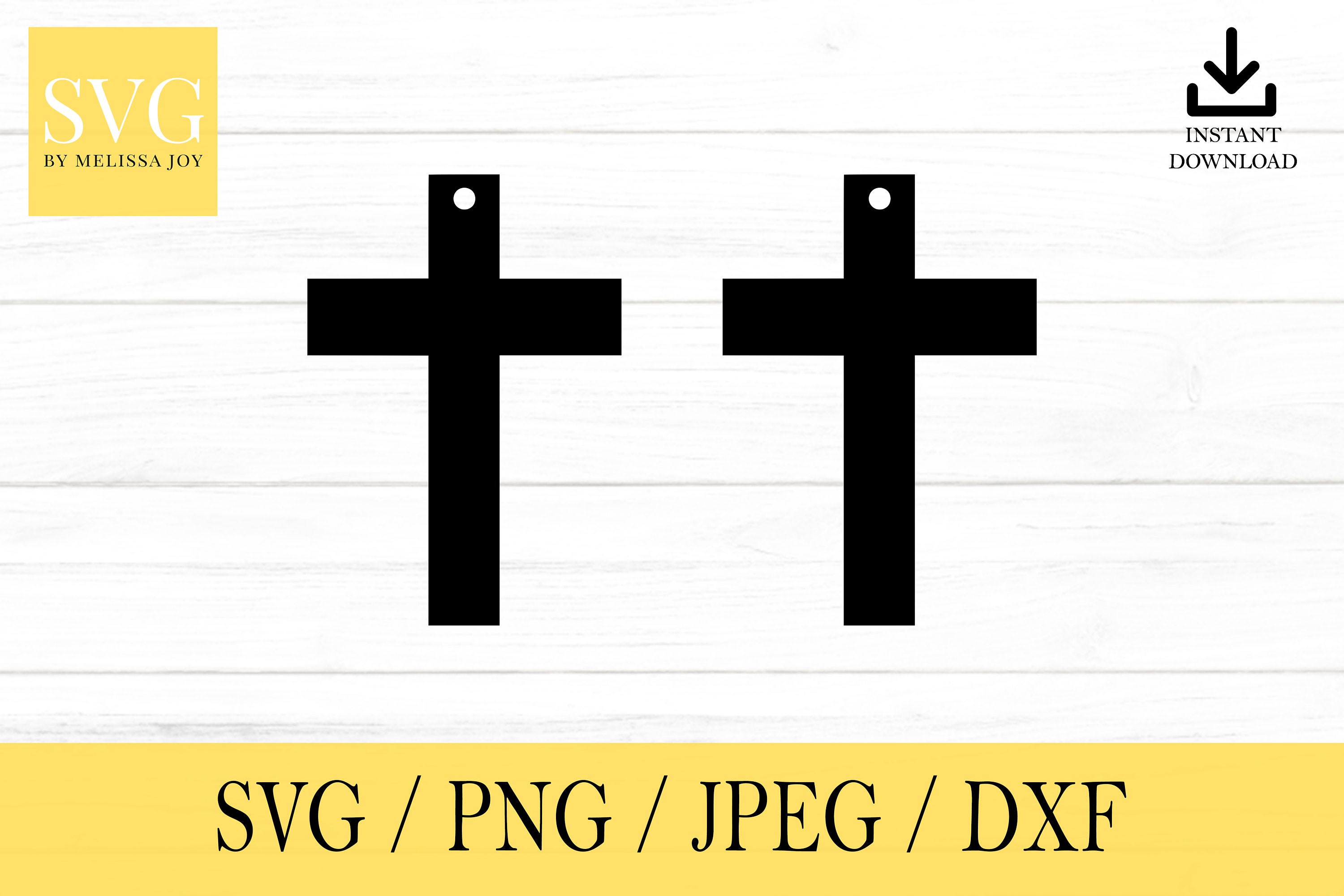 Cross Earring Svg Earrings SVG Svg Png Dxf Jpeg Digital - Etsy