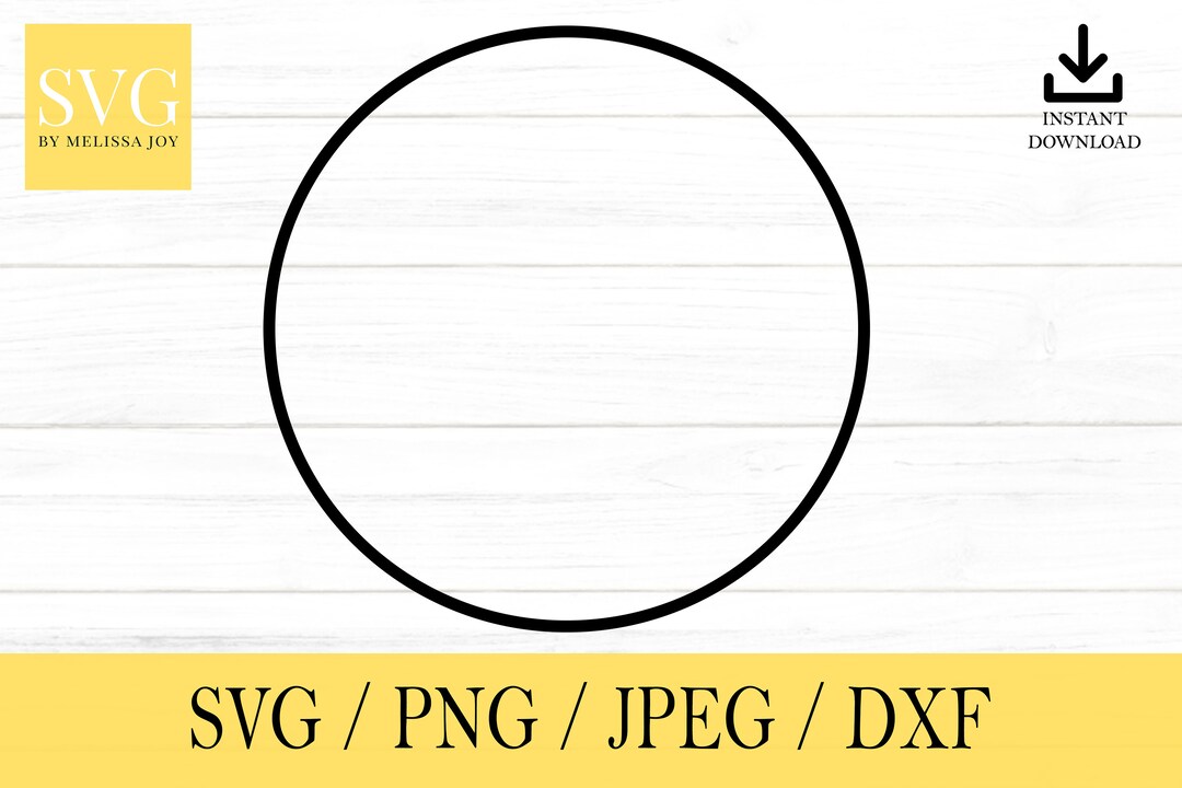 Circle Outline Svg, Shapes SVG, Svg, Png, Dxf, Jpeg, Digital Download ...