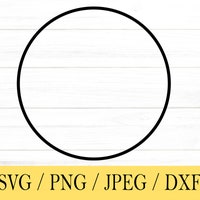 Double Circle SVG - Wreath Circle SVG - Simple SVG - Minimalist Circles ...