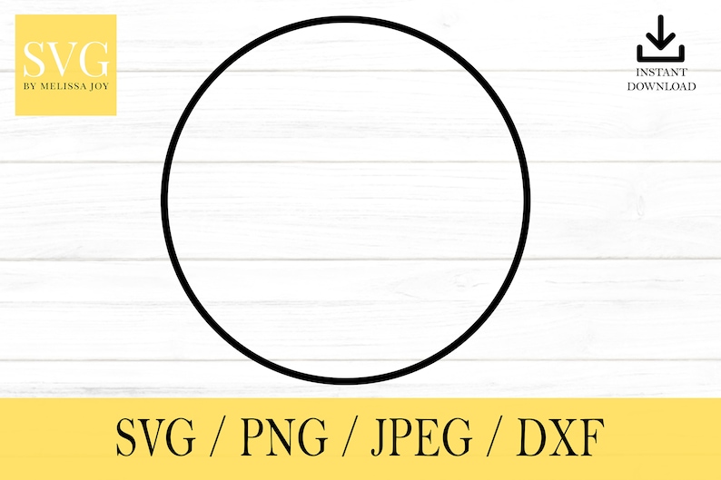 Circle Outline Svg Shapes SVG Svg Png Dxf Jpeg Digital | Etsy