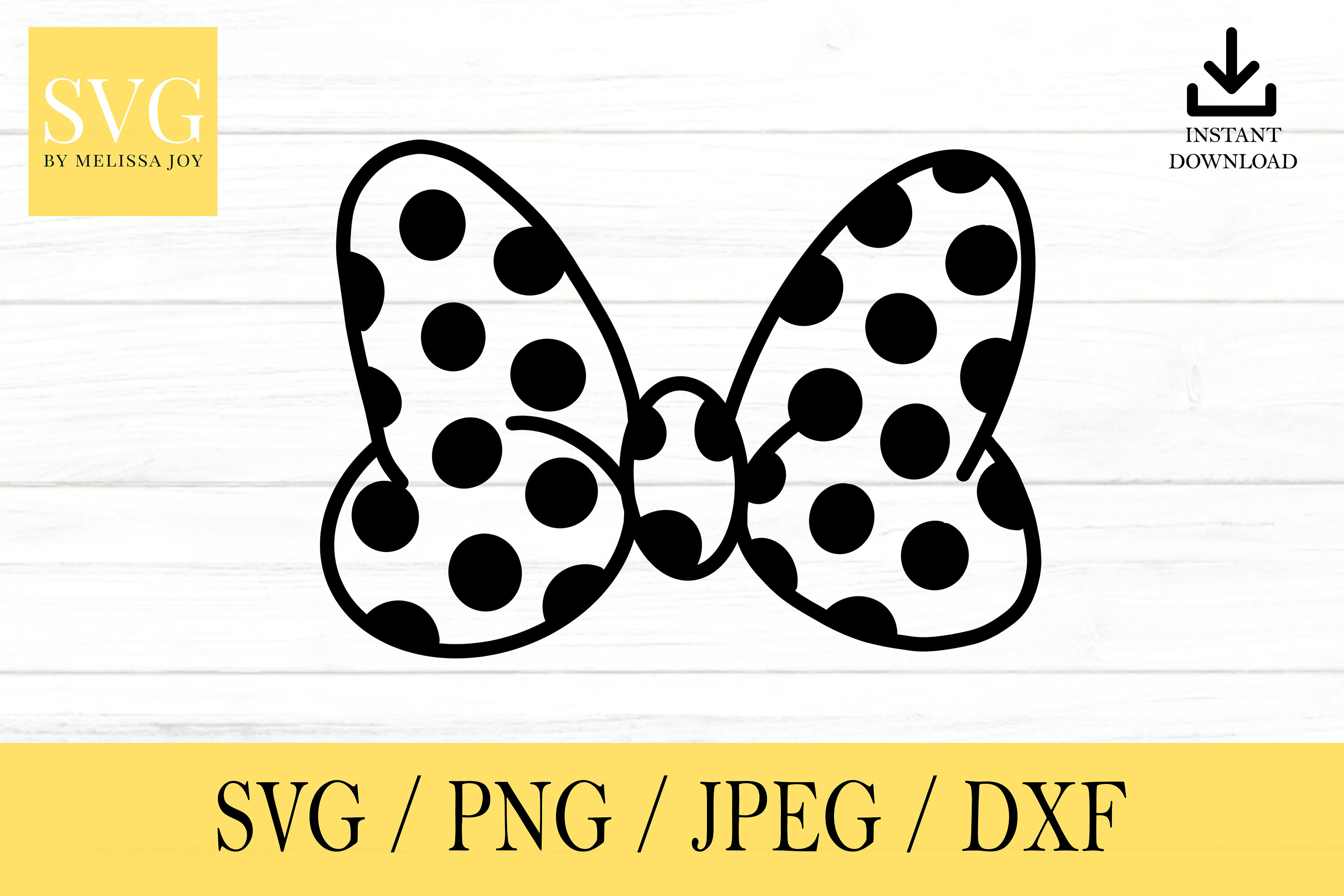 Minnie Mouse Pink Polka Dot Bow Cut Out