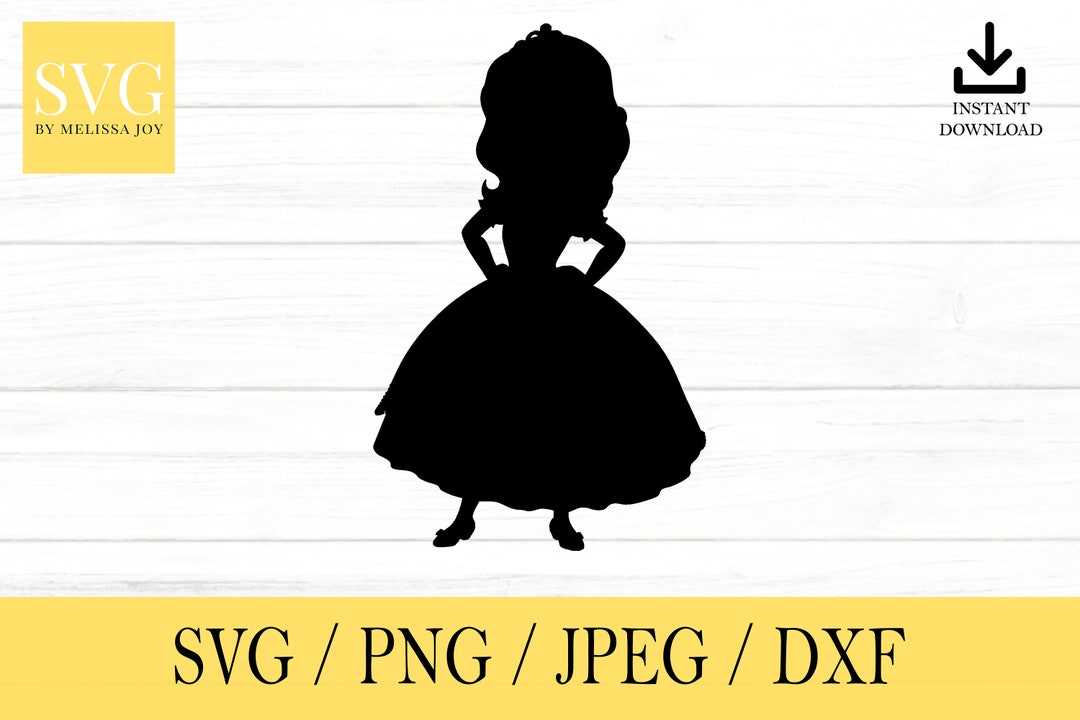 Princess Svg, Png, Dxf, Jpeg, Digital Download, Cut File, Cricut ...