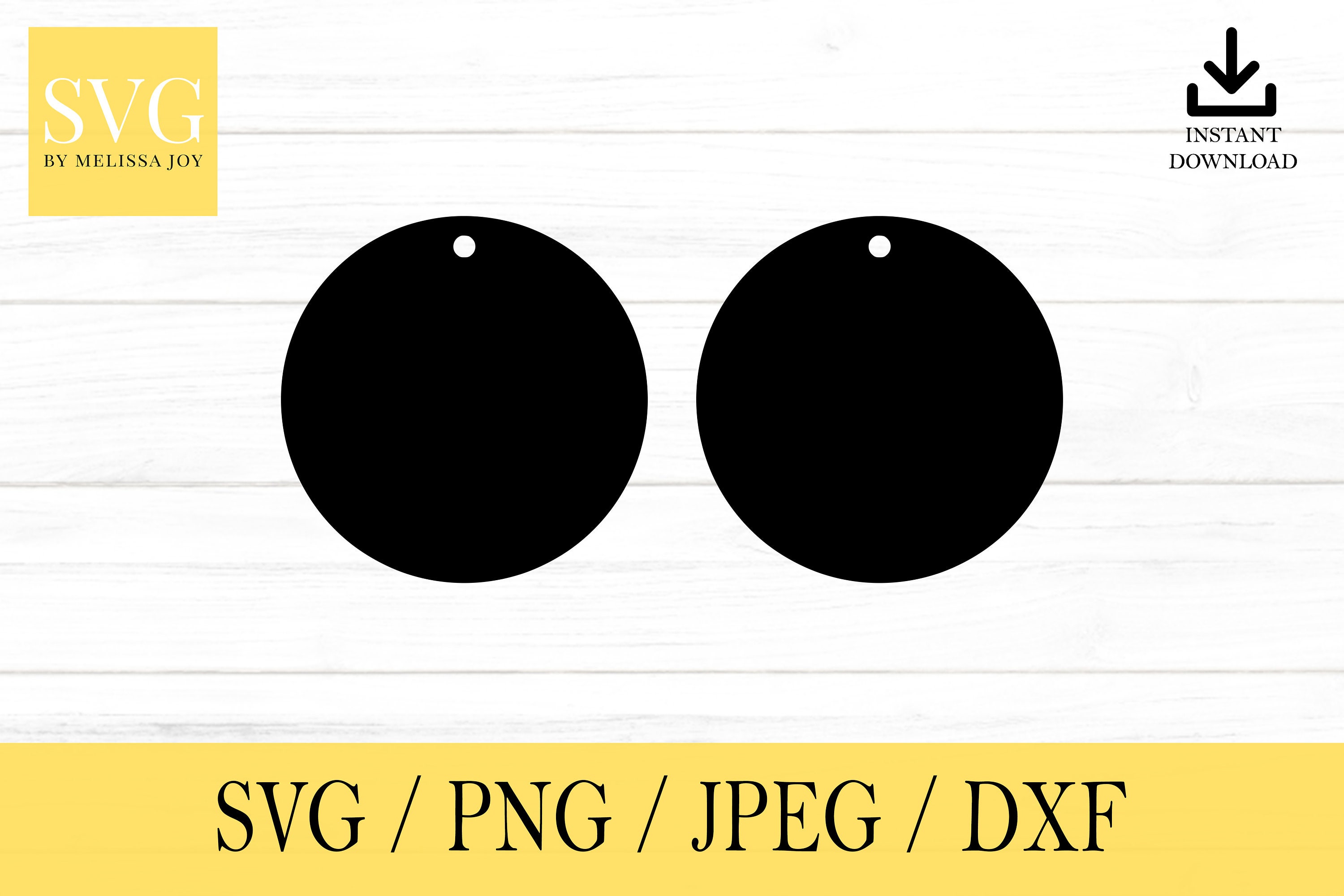 Circle Earring Svg, Earrings SVG, Svg, Png, Dxf, Jpeg, Digital Download ...