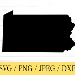 Pennsylvania SVG, State Svg, United States, Shape, Svg, Png, Dxf, Jpeg ...