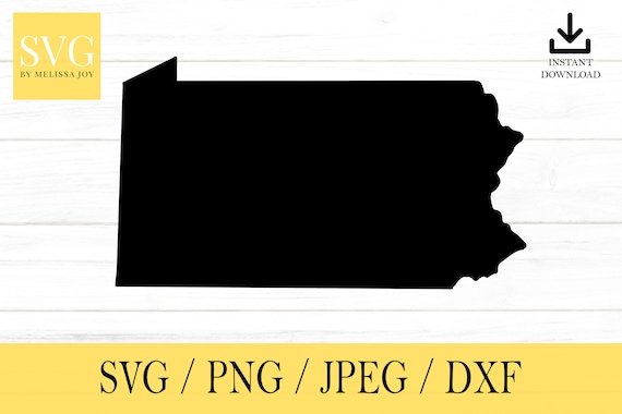 Pennsylvania SVG State Svg United States Shape Svg Png - Etsy