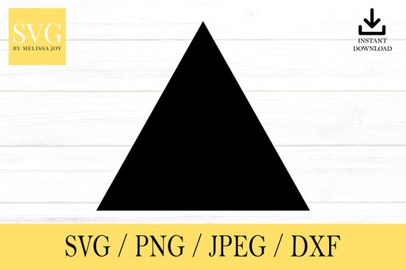 Triangle SVG perfect triangle solid Shape svg png dxf | Etsy