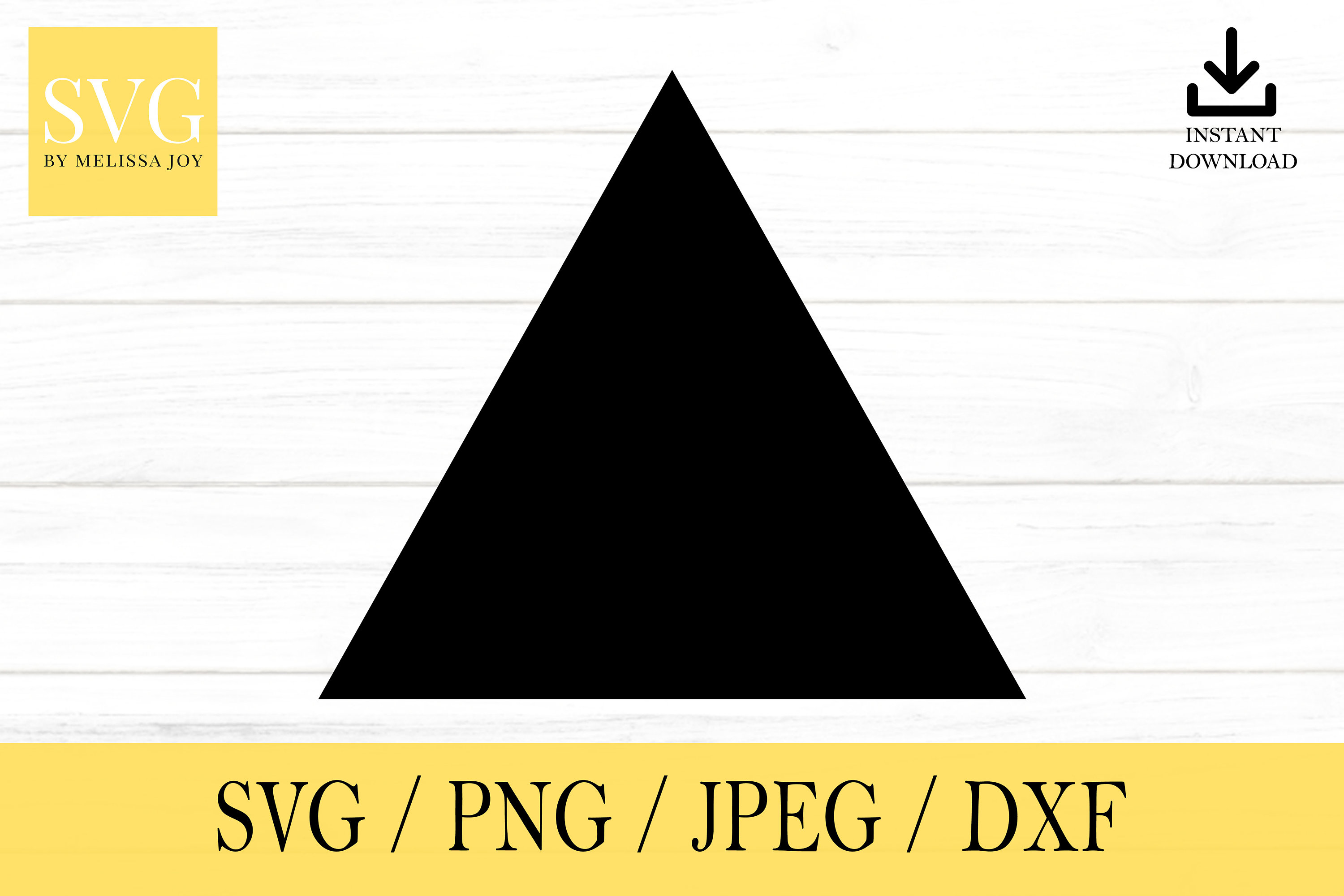 Triangle SVG Perfect Triangle Solid Shape Svg Png Dxf - Etsy