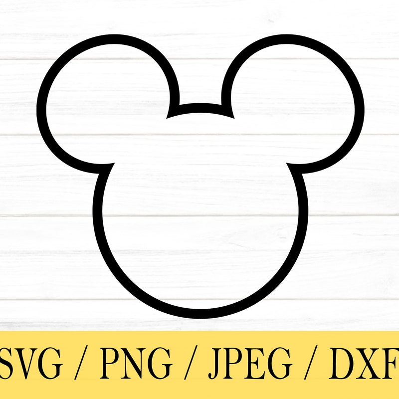 Mickey Ears Svg - Etsy