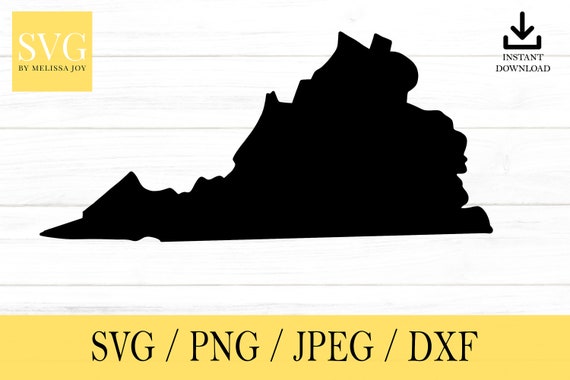 Virginia SVG State Svg United States Shape Svg Png Dxf - Etsy