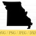 Missouri SVG, State Svg, United States, Shape, Svg, Png, Dxf, Jpeg ...