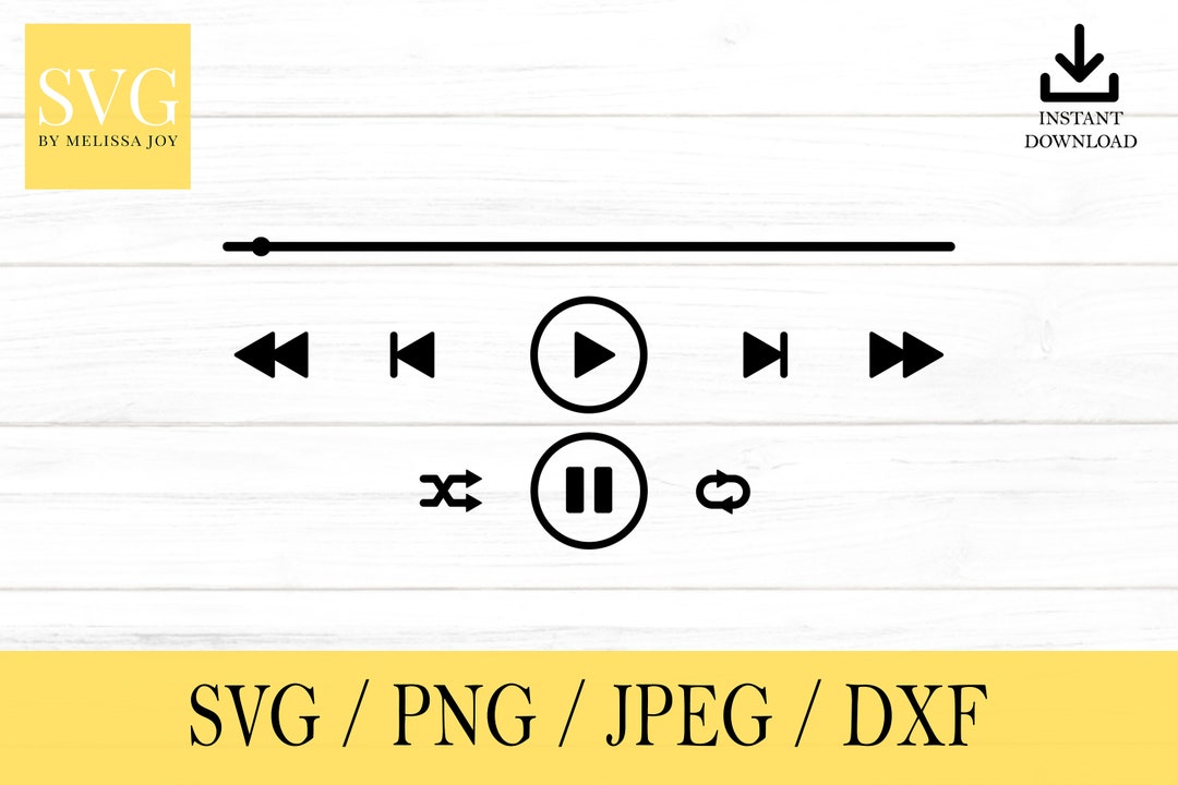 Music Player SVG, Music App, Shape, Svg, Png, Dxf, Jpeg, Digital ...