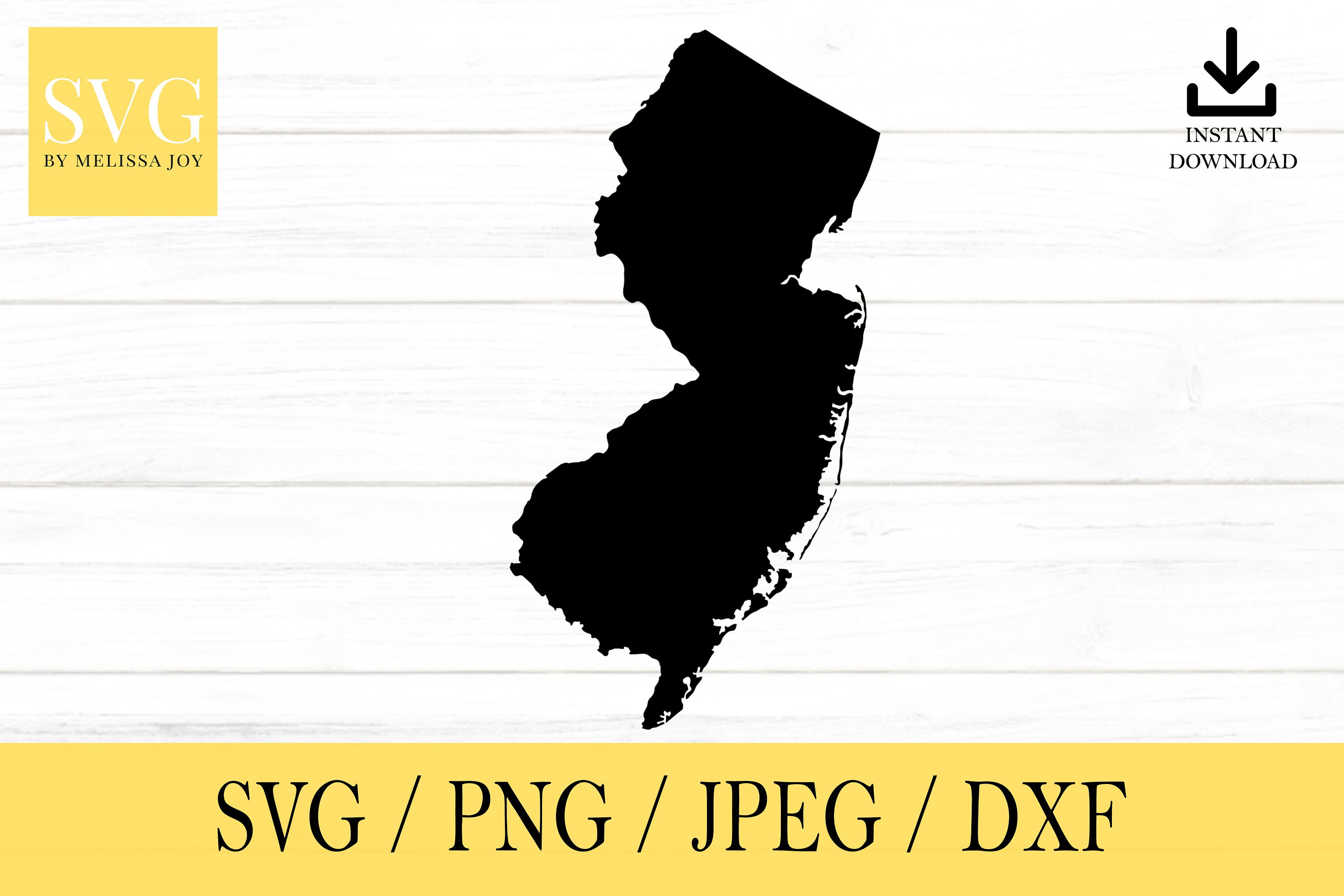 New Jersey SVG, State Svg, United States, Shape, Svg, Png, Dxf, Jpeg ...
