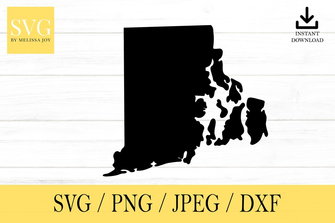 Rhode Island SVG, State Svg, United States, Shape, Svg, Png, Dxf, Jpeg ...