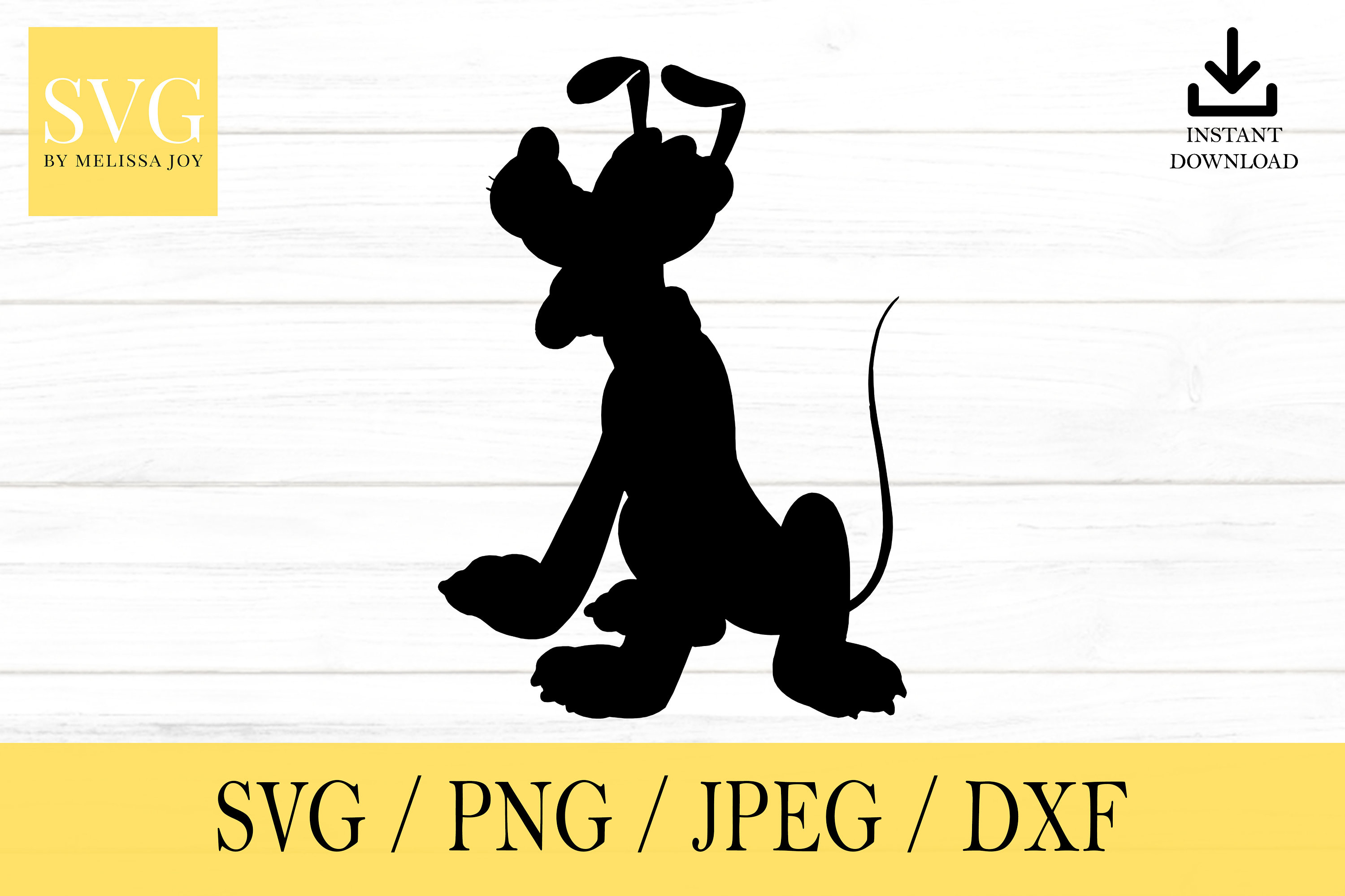 Disney Pluto Silhouette