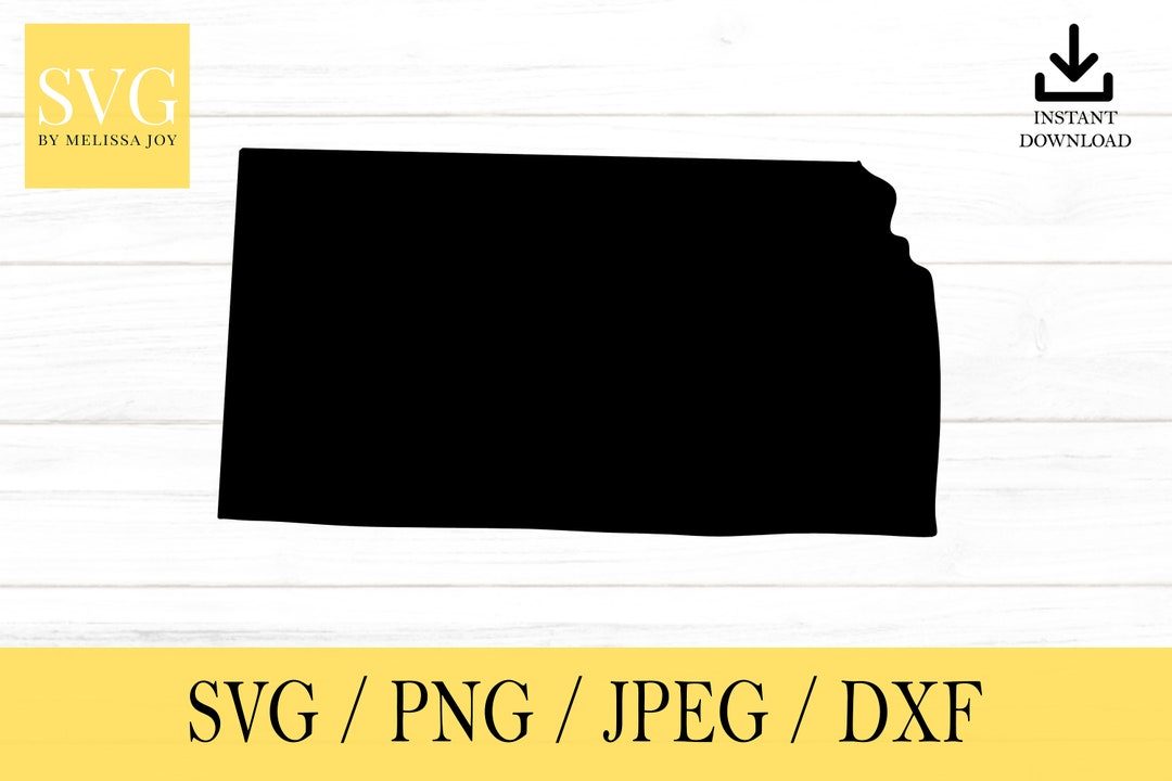 Kansas SVG, State Svg, United States, Shape, Svg, Png, Dxf, Jpeg ...