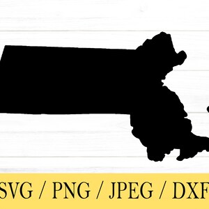 Massachusetts SVG, State Svg, United States, Shape, Svg, Png, Dxf, Jpeg ...